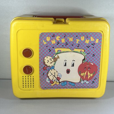 Vintage Working 1986 Lunch N' Tunes Plastic Lunch Box AM Radio | eBay