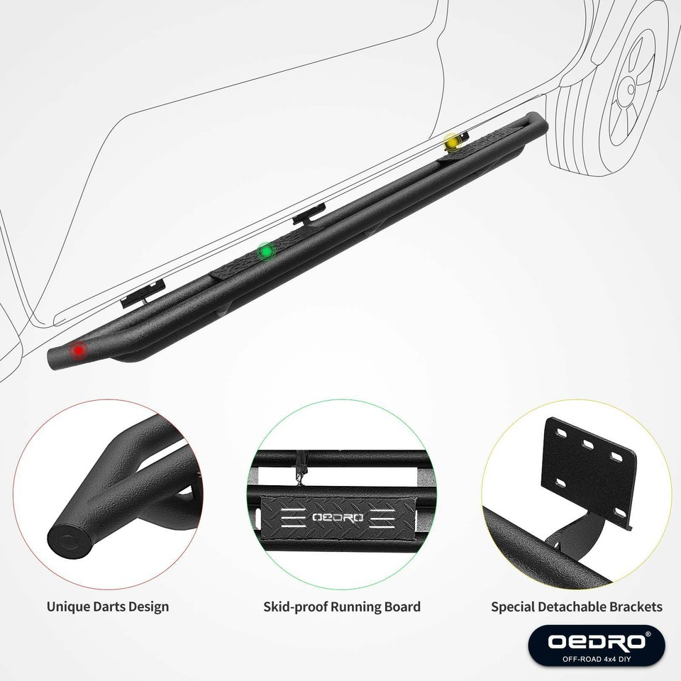 OEDRO Running Boards for 2019-2026 Dodge Ram 1500 Crew Cab Nerf Bars ...