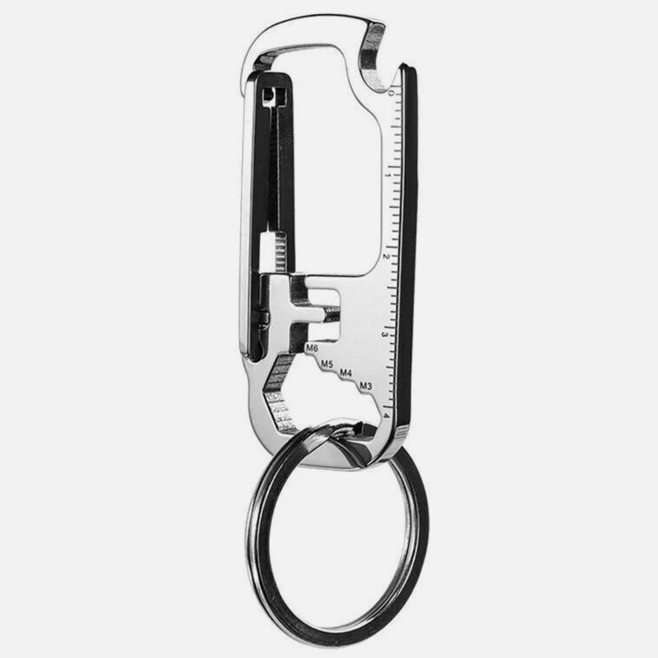 Men Women New Stainless Steel Multi Function Key Chain Clip Hook Buckle ...