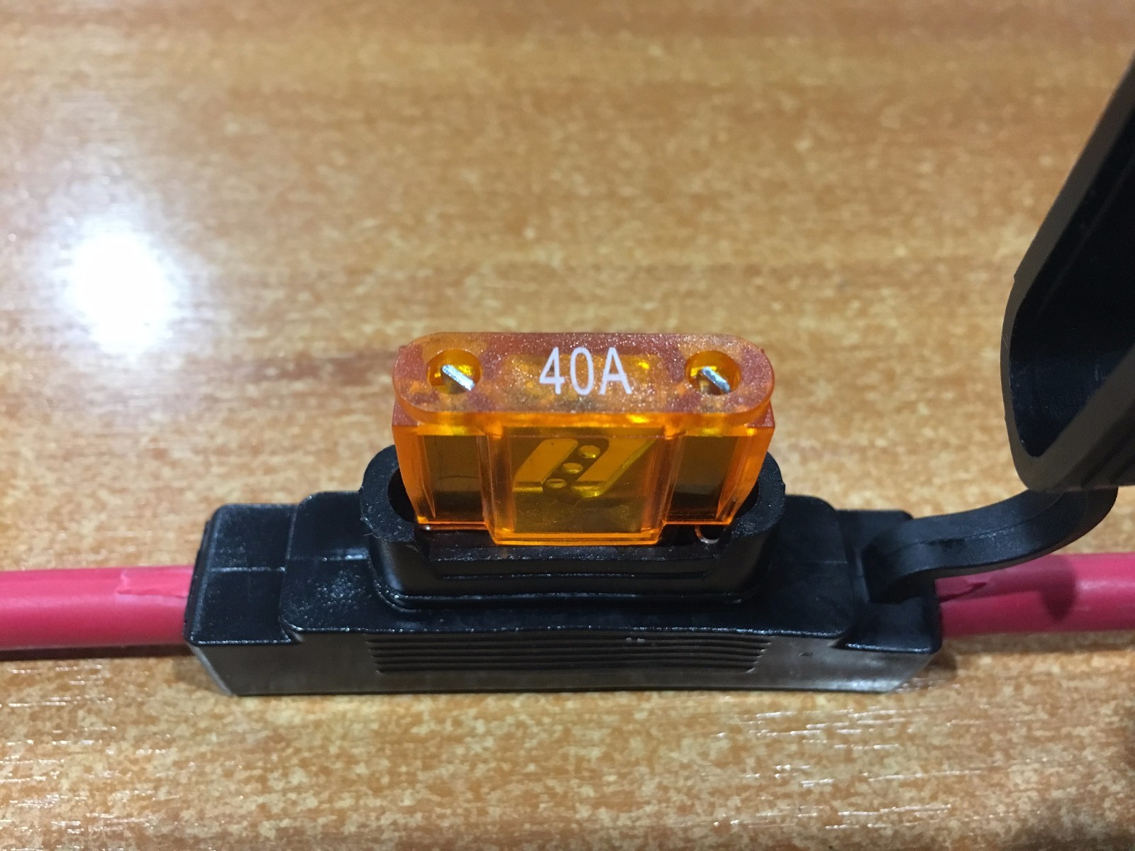 Inline Blade Fuse Holder Maxi – 40 AMP 6AWG 6B&S Wire & 2 x 40 AMP ...