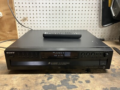 Sony CDP-CE375 5 Disc CD Changer Player Carousel W/ Remote (TESTED AND ...