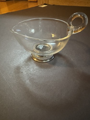 Vintage Frank M. Whiting & Co Glass Sterling Base Creamer | eBay