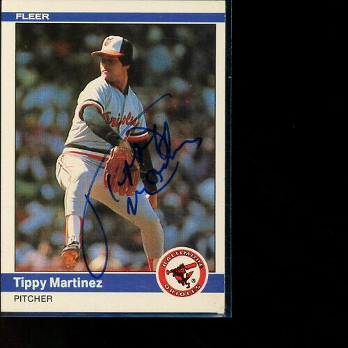 1984 Fleer #12 Tippy Martinez AUTOGRAPHED Orioles | eBay