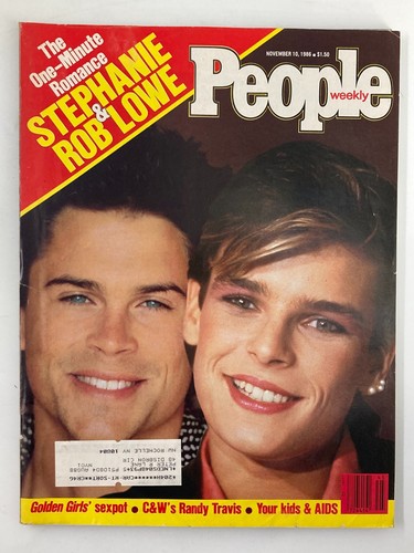 VTG People Weekly Magazine November 10 1986 Rob Lowe and Princess ...