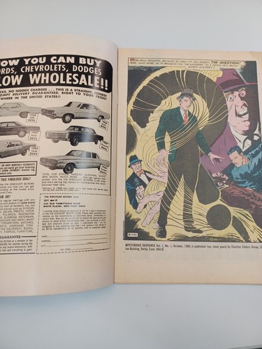 MYSTERIOUS SUSPENSE #1 the QUESTION 1968 Charlton DCU DITKO FN+ COMIC ...