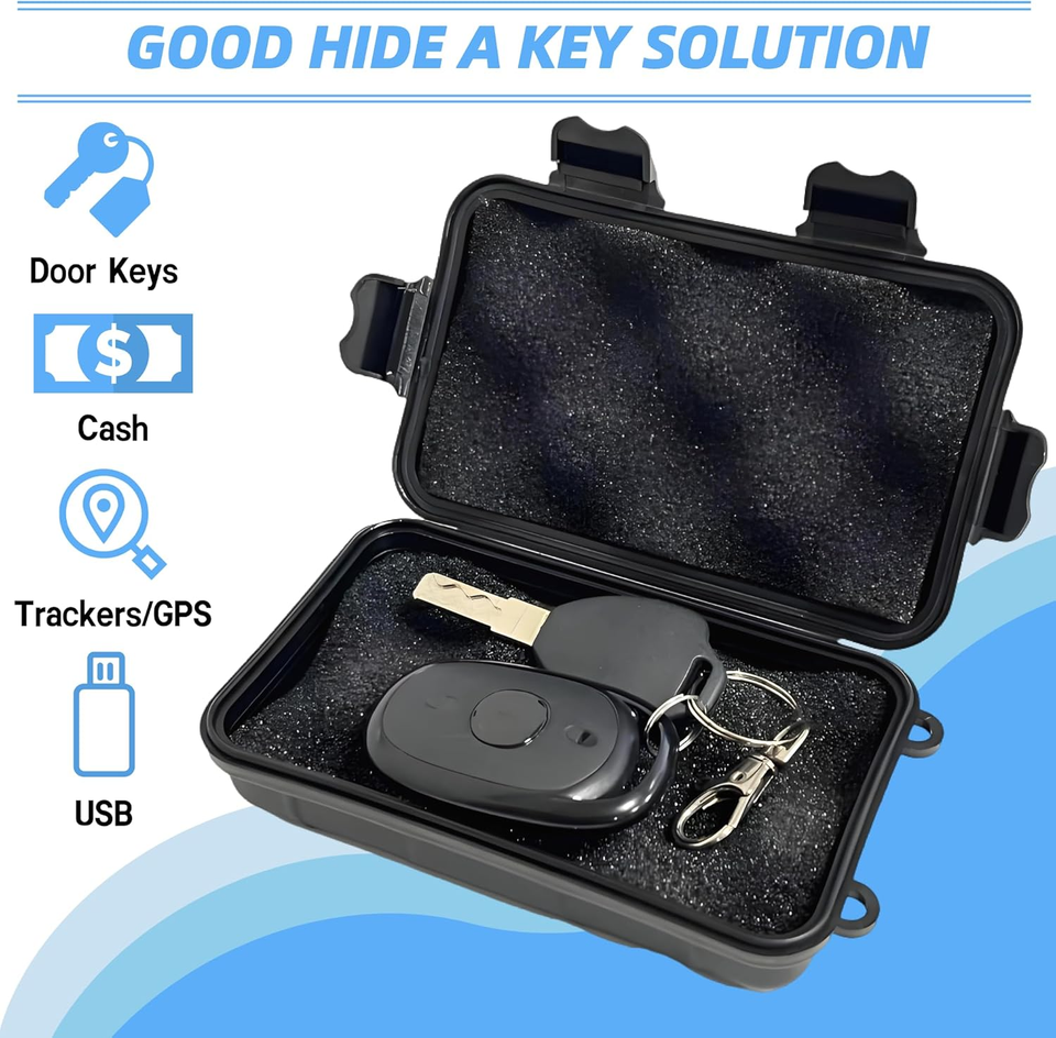 Magnetic Key Holder for Car, Hide a Key outside Magnetic Key Box ...