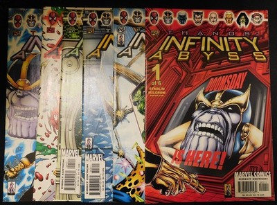 THANOS INFINITY ABYSS 1-6 MARVEL COMIC SET COMPLETE JIM STARLIN MILGROM ...