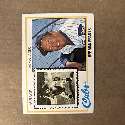 1978 Topps Baseball Herman Franks Chicago Cubs Card #234 | eBay