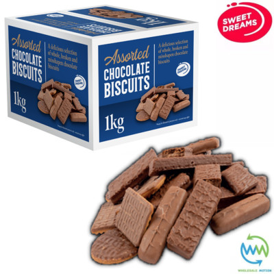 CHOCOLATE BROKEN BISCUIT ASSORTMENT BOX Sweet Dreams HUGE BIG VALUE 1kg ...