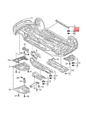 Genuine AUDI A3 S3 Sportback Lim. quattro. Sportb. Underbody Trim ...
