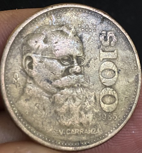 1985 $100 Pesos Mexico Coin Old Collectible Mexican Rare Coins Money ...