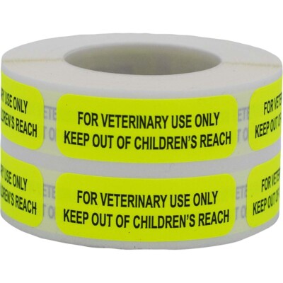 For Veterinary Use Only Labels | 0.5″ x 1.5" | 500 per Roll | eBay
