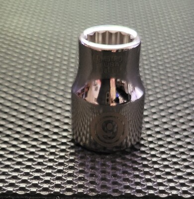 Set of 2 38-109 Armstrong 3/8" Drive 9mm Standard Socket 12-Point ...