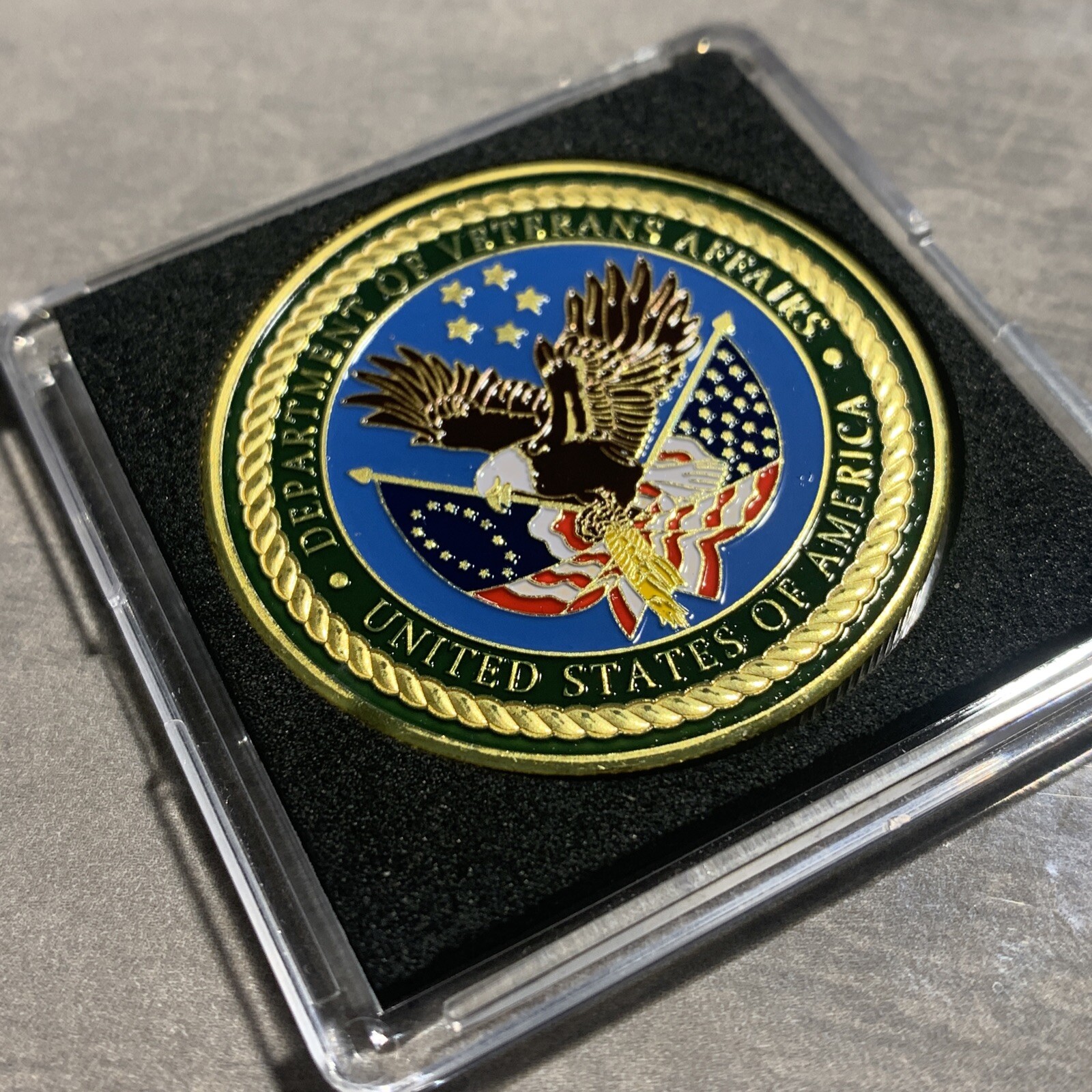 VA U S Dept of Veterans Affairs Challenge Coin. New! W Case! Fast ...