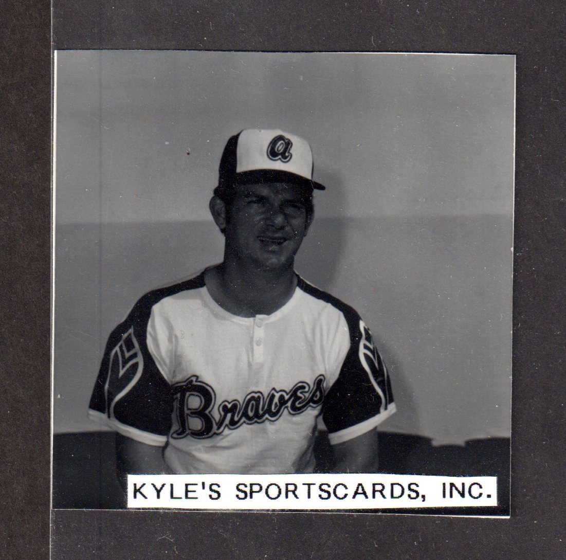 1972 Pat Jarvis BRAVES UNSIGNED 3 x 3 ORIGINAL B & W SNAPSHOT PHOTO #9 ...