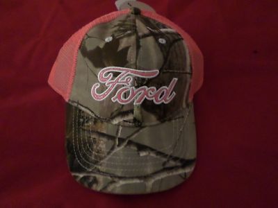 Brand New Real Tree Ford Cap Camoflague Pink Logo Cap Camo Hat Ford ...
