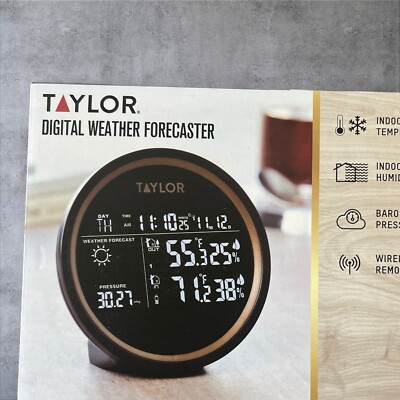 Taylor Digital Weather Forecaster Wireless Remote Sensor NIB 5282011 | eBay
