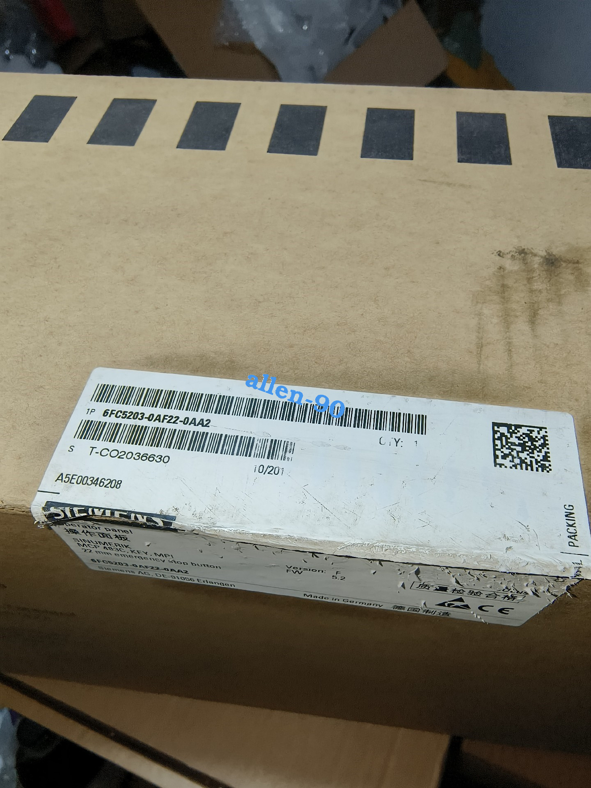 Siemens 6FC5203-0AF22-0AA2 MCP 483C MPI, Brand New 4025515006756| eBay