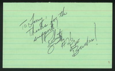 ROBERT SMITH college-era signed 3x5 index card | Ohio State - autograph ...