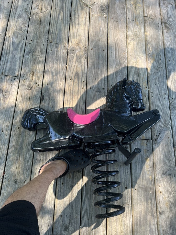 Vintage GameTime Saddle Mates Cast Aluminum Playground Horse Litchfield ...