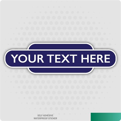 Personalised Vintage Station Signs, Train Railway Novelty Vinyl ...