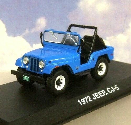 GREENLIGHT 1/43 1972 JEEP CJ5 CJ-5 BLUE FROM MORK & MINDY TV SHOW ROBIN ...