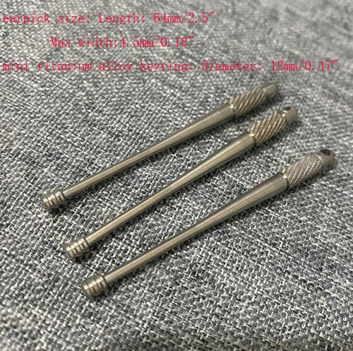EDC Titanium Alloy Spiral Ear Pick Portable Ear Wax Remover Tool w ...