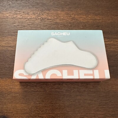 SACHEU Body Gua Sha Stainless Steel Non-Porous w/ Travel Pouch Unopened ...