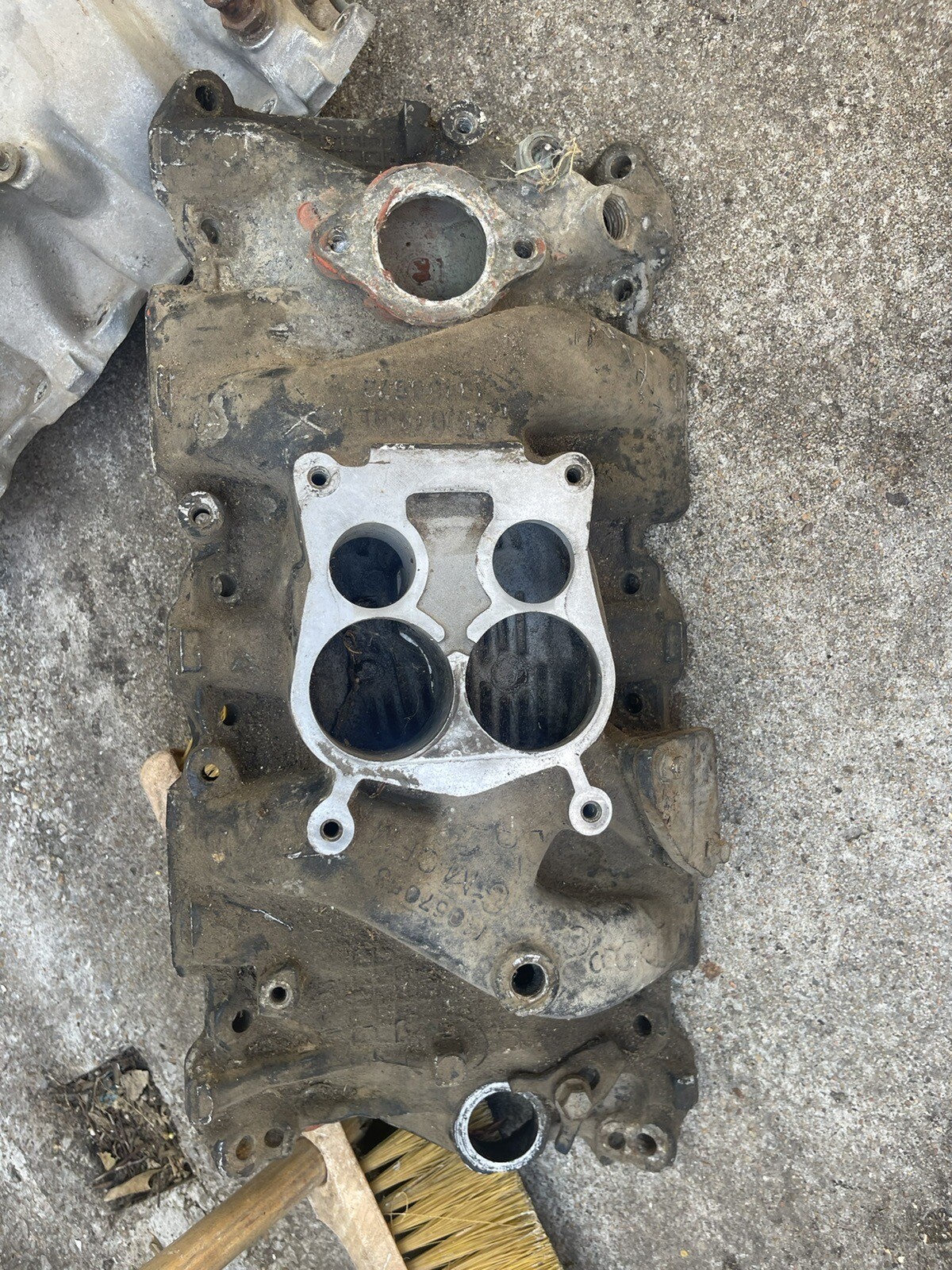 Factory GM aluminum Intake 14057053 Chevy 1978-1985 Camaro Corvette 350 ...