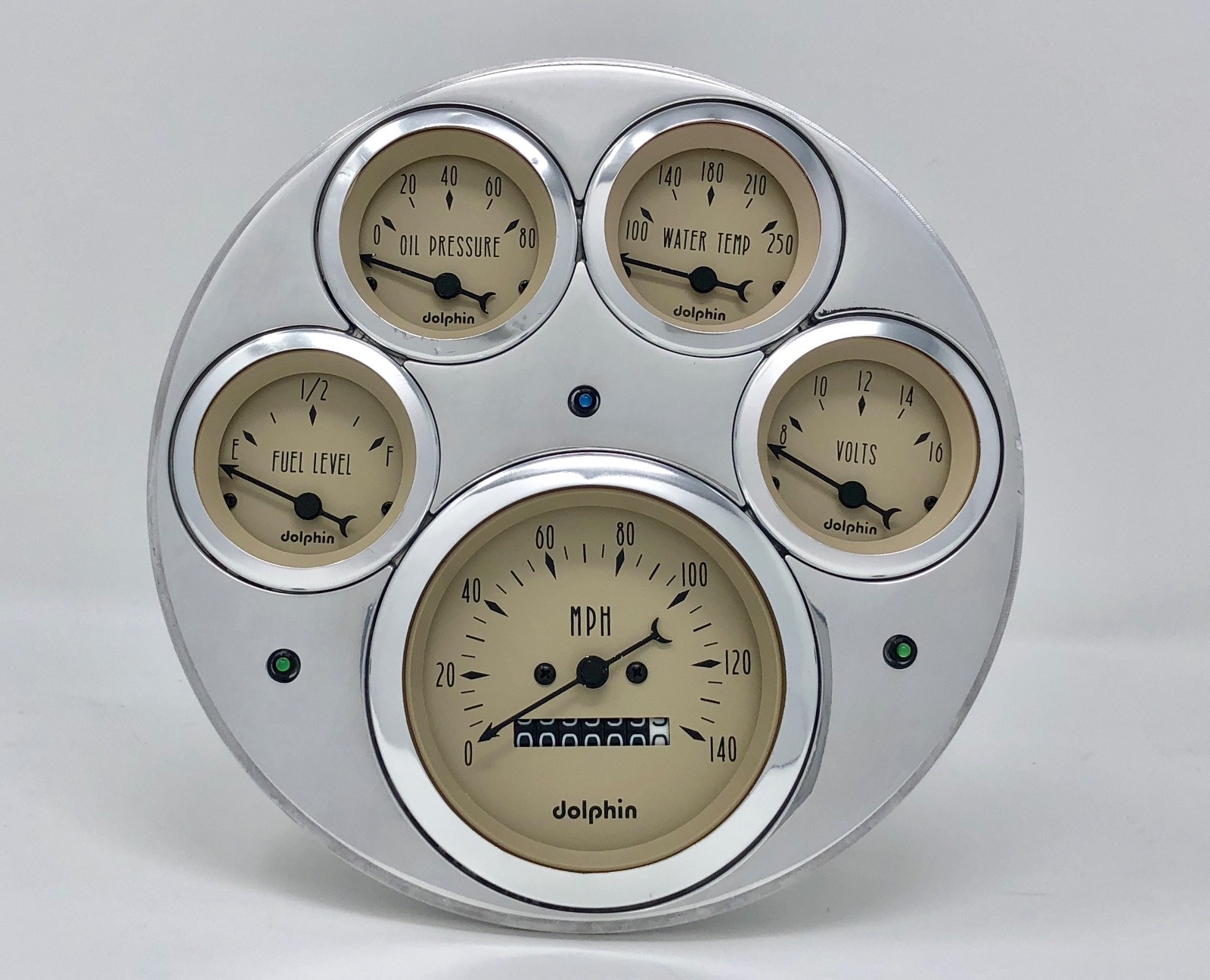 1949 1950 Chevy Car 5 Gauge Dash Panel Cluster Insert Mechanical Set ...