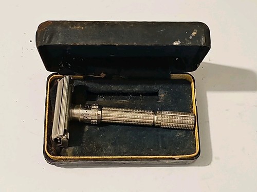 Vintage Gillette Travel Tech Logo Cap DE Safety Razor N1 In Case | eBay