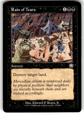 Rain of Tears Mercadian Masques Regular MTG LP | eBay