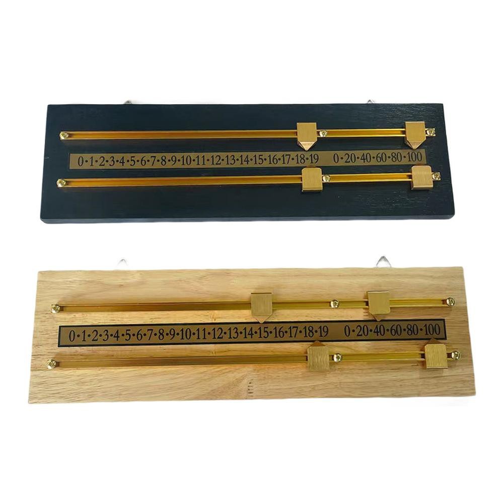 Klassischer Stil zweispurige Billard Anzeigetafel Massivholz 45 x 15 x ...