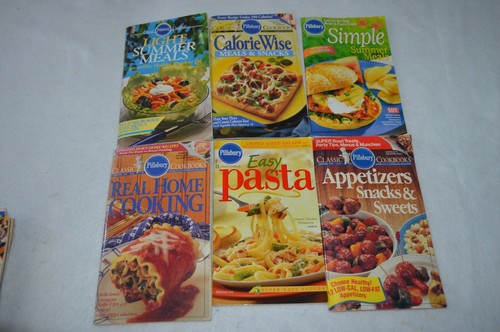 Lot of 6 Pillsbury Cookbooks Recipes Soft Cover Various Years | eBay