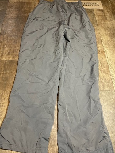 Under Armour Athletic Pants Adult Size 26 x 30 Gray Lined Stretch Waist ...