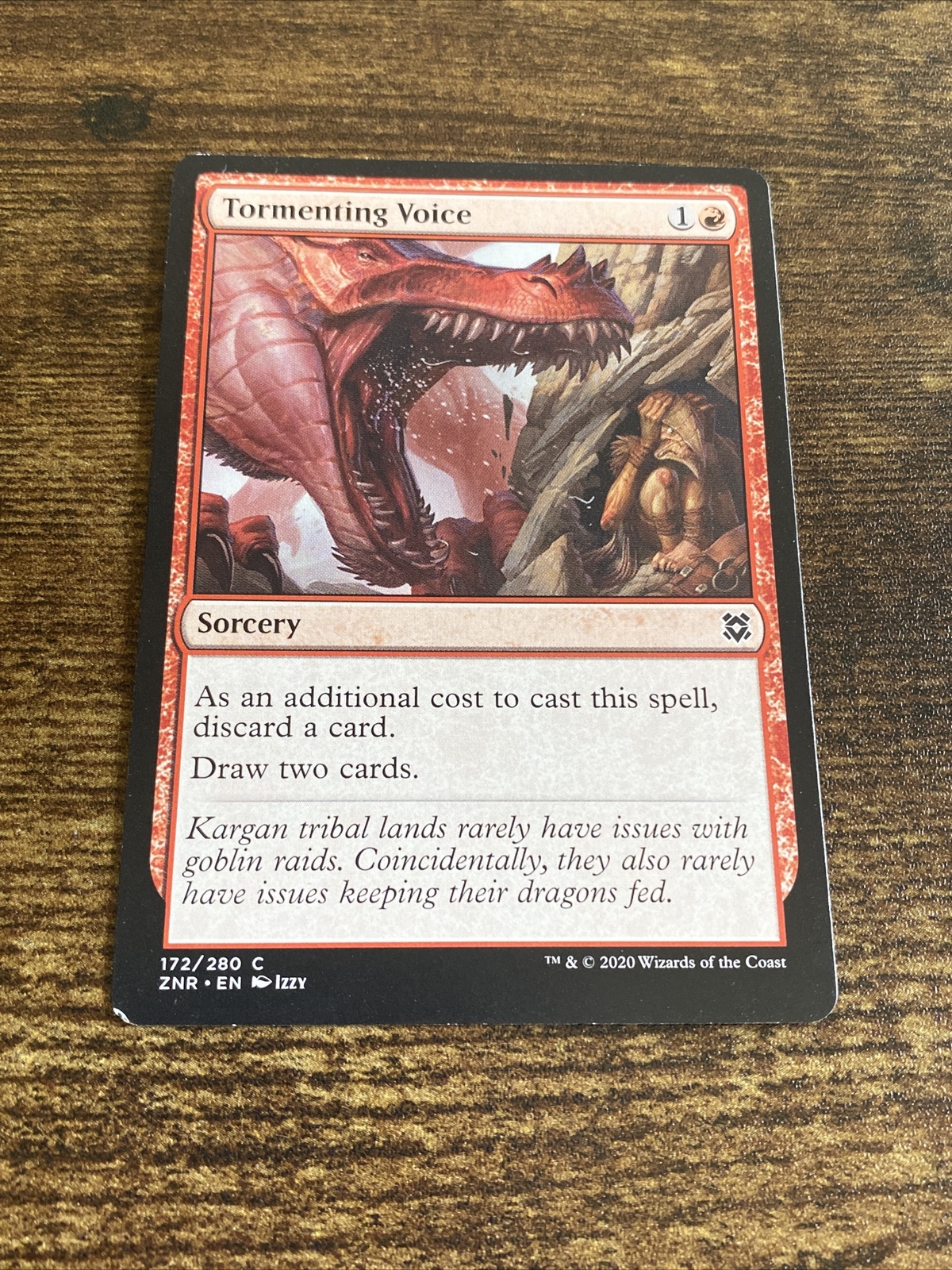Tormenting Voice Zendikar Rising 172/280 MTG Magic The Gathering MP ...