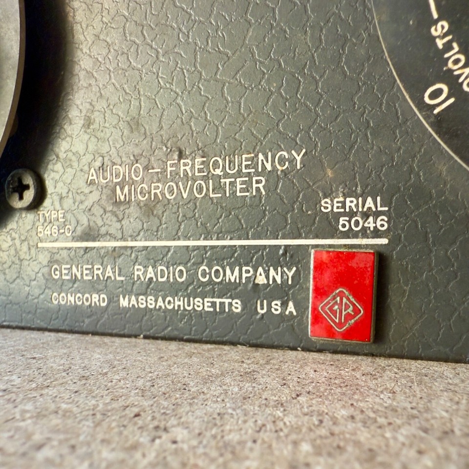 General Radio Type 546-C Audio Frequency Microvolter Vintage GenRad | eBay