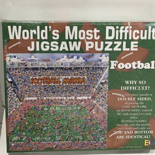 World's Most Difficult Jigsaw Puzzle Football 529 pcs Double Sided ...