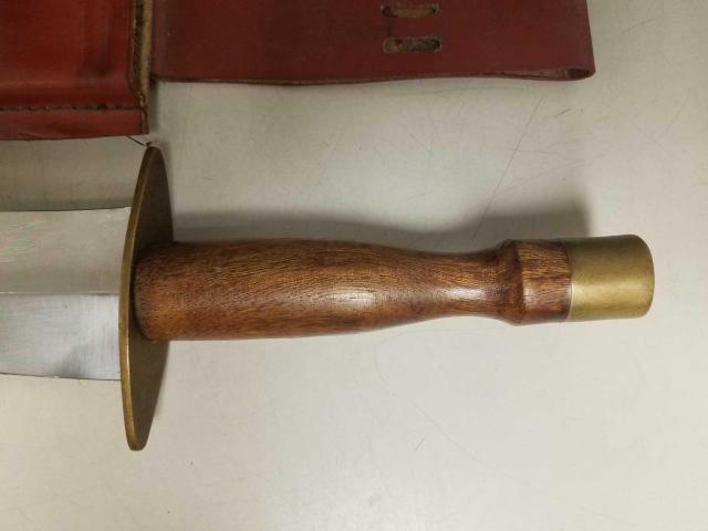 Vintage Large Double Sided Blade Dagger With Leather Sheath | eBay