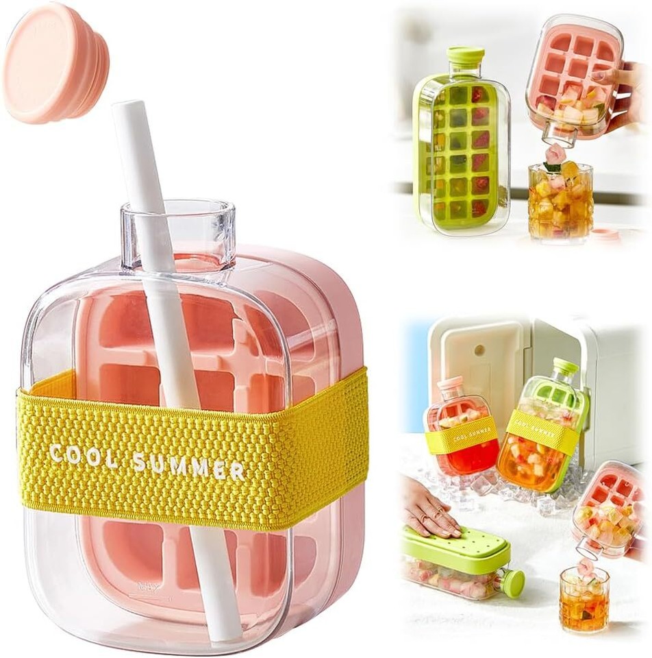 Cool Summer Ice Bottle Cup,Cool Summer Ice Cube Cup Bottle | eBay UK