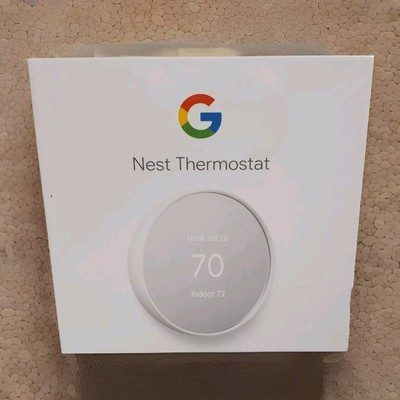 Google Nest Smart Thermostat Snow NEW 193575007649 | eBay
