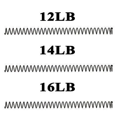 1911 lot 3X recoil spring kit, government size, 12LB, 14LB, 16LB recoil ...