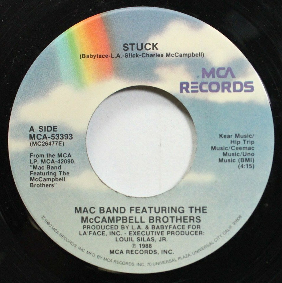 Soul 45 Mac Band Featuring The Mccampbell Brothers - Stuck / Stuck On ...