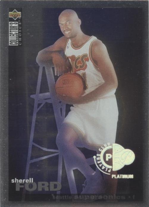 1995-96 Upper Deck Collector's Choice - Sherell Ford #312 Platinum ...
