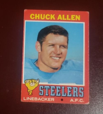 1971 Topps Football #6 Chuck Allen LB Pittsburgh Steelers **40% off 2 ...