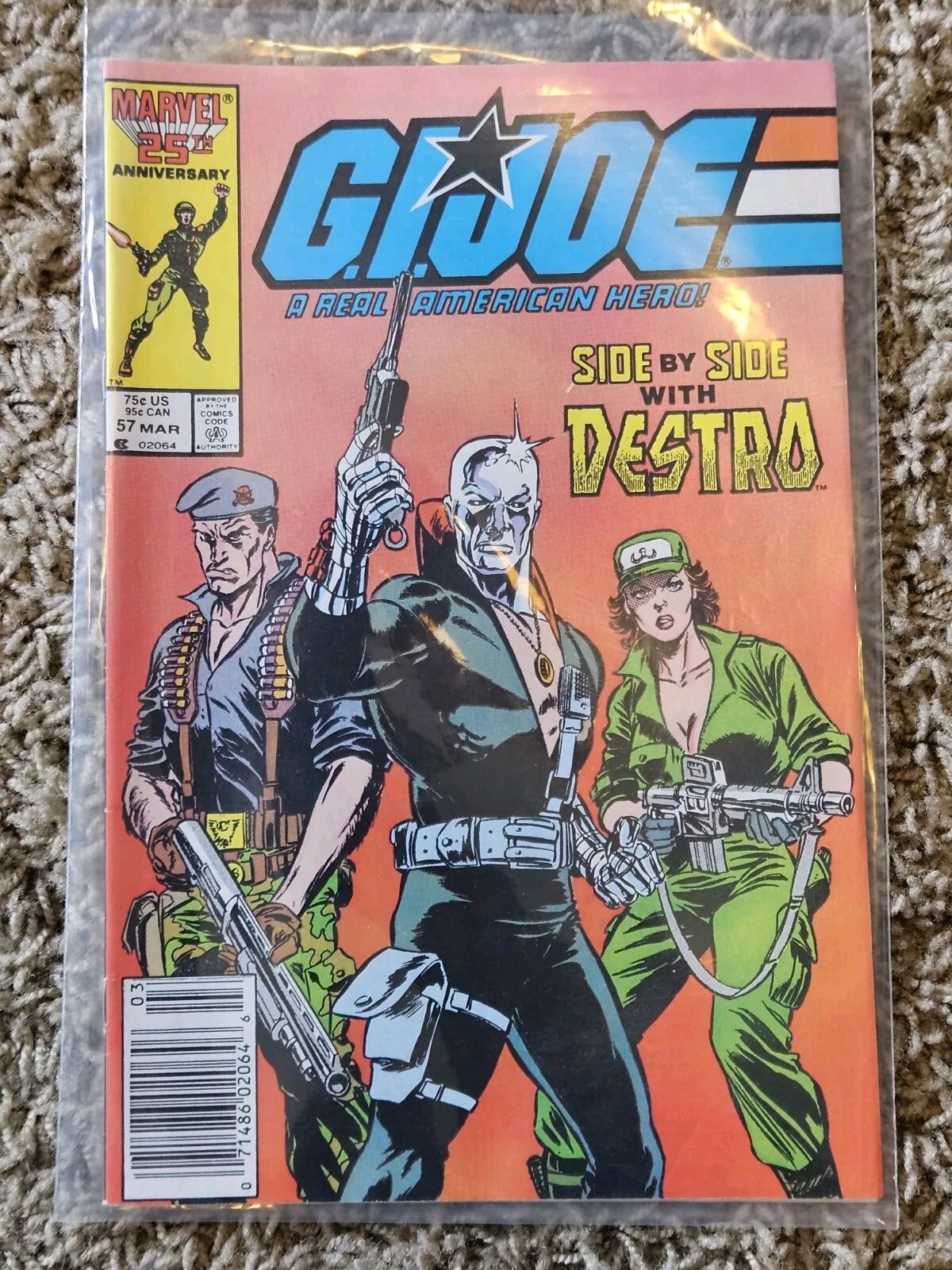 Gi Joe Comic #57 Side By Side With Destro and Gi Joe Comic # 48 Gi Joe ...