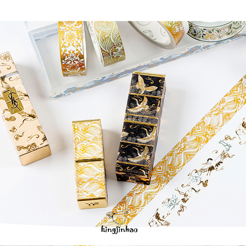 DIY 5pcs Bronzing Object Decoration Animation Series Cartoon Washi ...