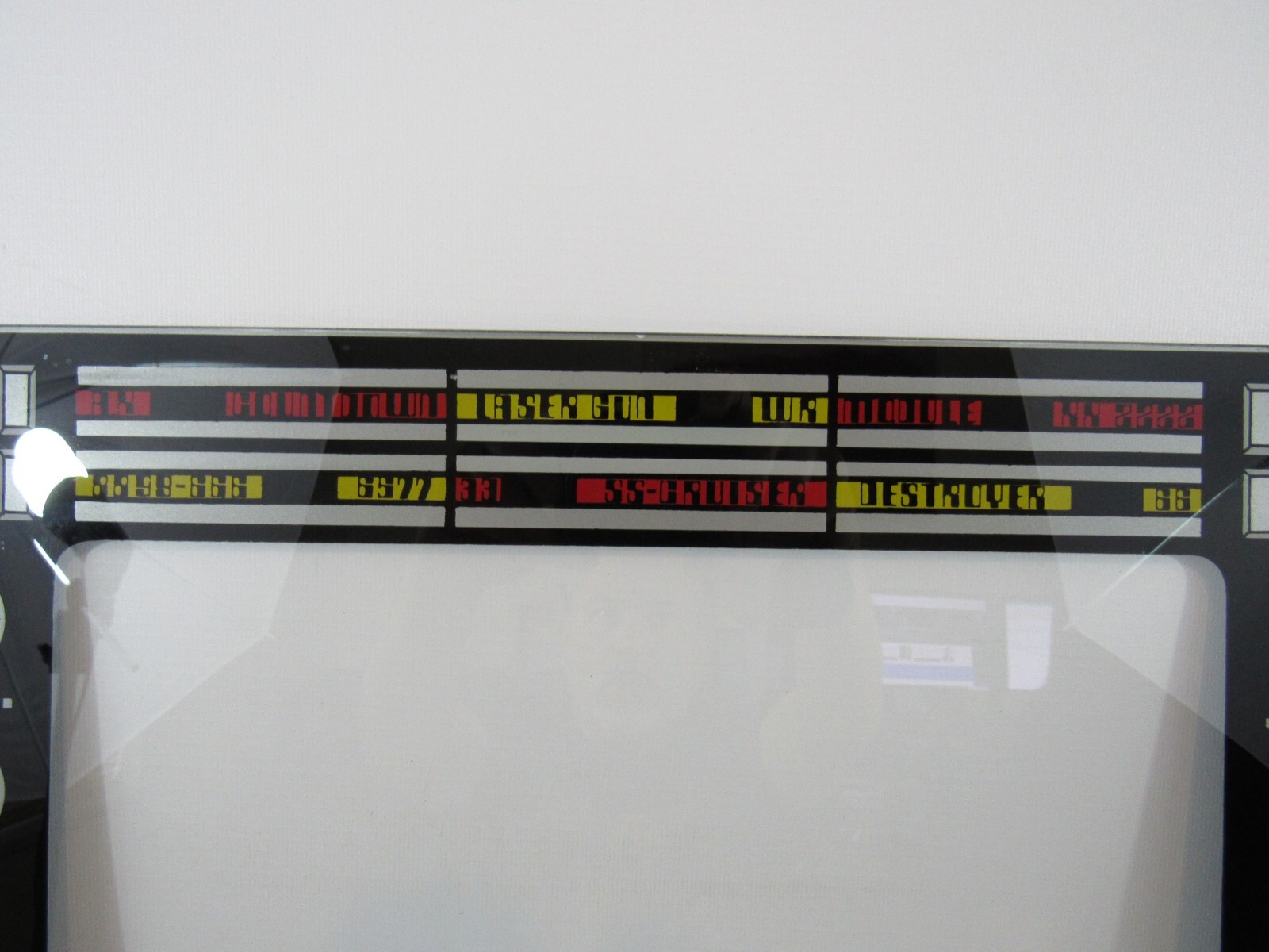 Vintage Original Gorf Arcade Video Game Glass Bezel by Midway (Pg58E ...