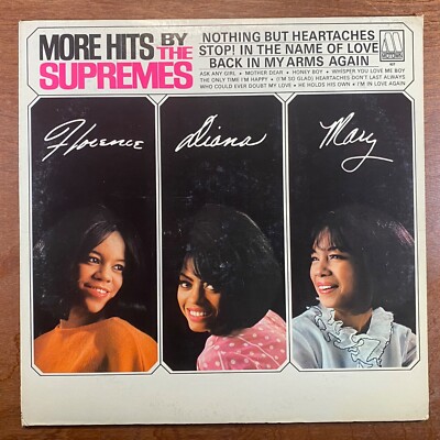 The Supremes • More Hits By the Supremes LP 1965 Vinyl Record Classic ...