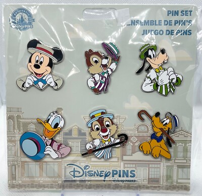 Disney Dapper Dans Mickey Chip Dale Donald Goofy Booster Pin set | eBay
